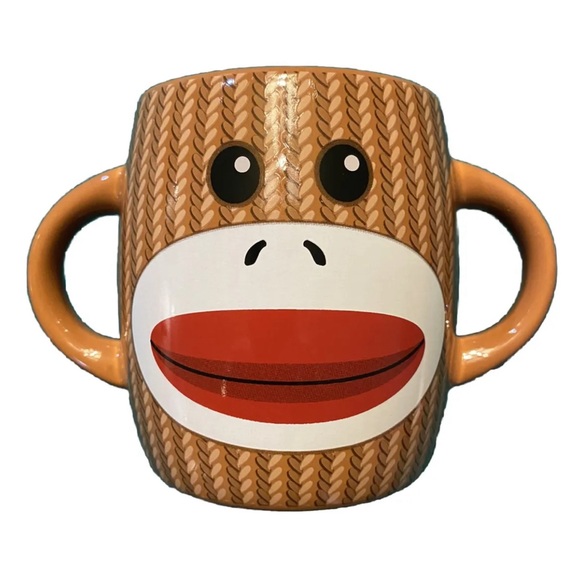 Sock Monkey | Dining | New In Box Sock Monkey Coco Coffee Two Handled ...